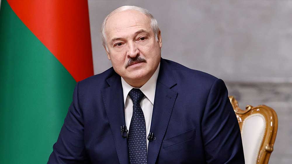 Interview d’Alexander Lukashenko, président Biélorusse, avec une ...